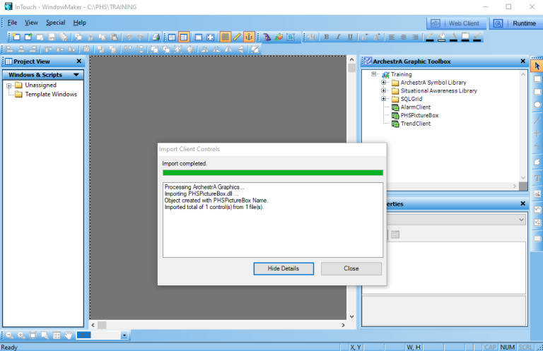 AVEVA Intouch Client Controls - PLC , HMI & SCADAS